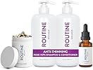 Amazon.com : Routine Wellness Anti-Thinning Shampoo and Conditioner Set ...