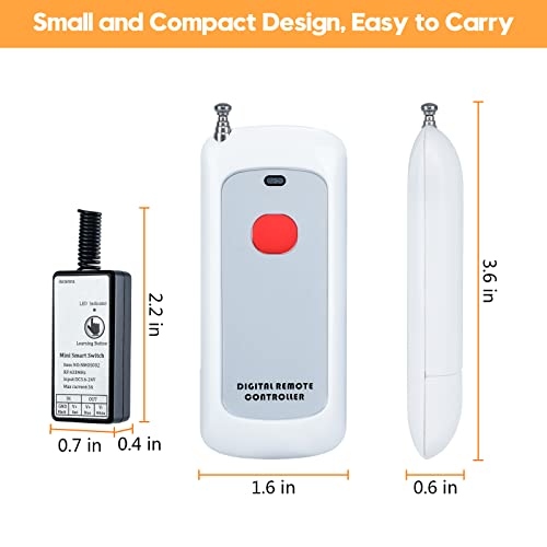 briidea Feeder Activator Remote Control, Up to 1000ft Long Range ...