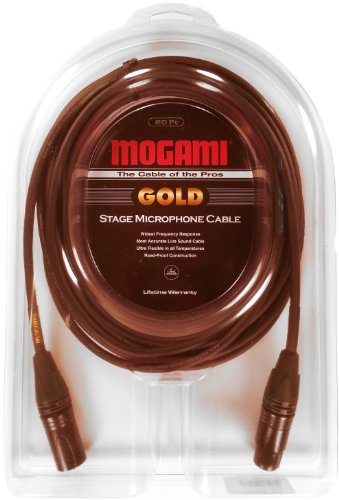 Mogami GOLD STAGE-20 XLR Microphone Cable, 20 Foot