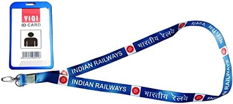 Click Whiz Indian Railway's Lanyards/Ribbons for ID Card with Free Blue ...