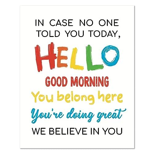 Amazon.com: In Case No Ond Told You Today Hello Good Morning I Believe ...