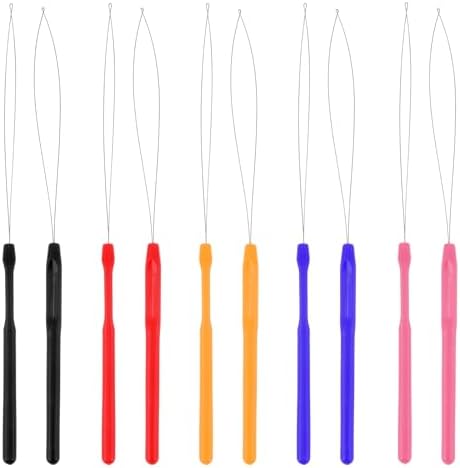 Amazon.com : 10 Pcs Hair Extension Loop Needle Colorful Hair Beader ...