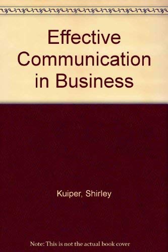 Buy Effective Communication in Business Book Online at Low Prices in ...