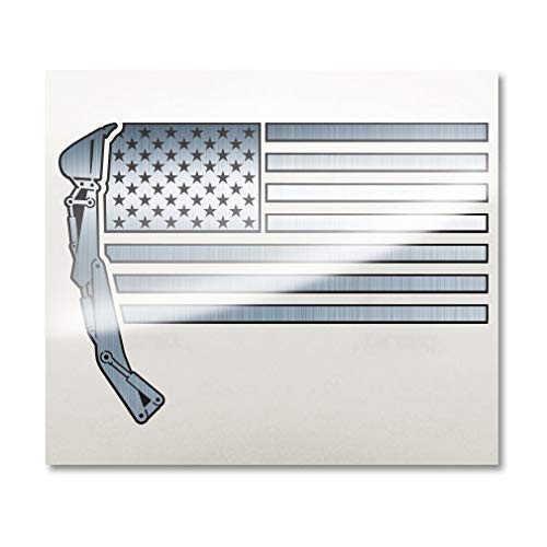 Amazon.com: Excavator American Flag Backhoe Decal Sticker : Arts ...