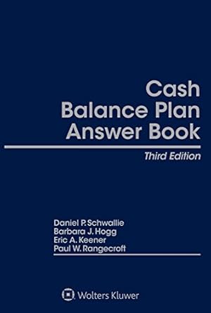Cash Balance Plan Answer Book : Buy Online at Best Price in KSA - Souq ...