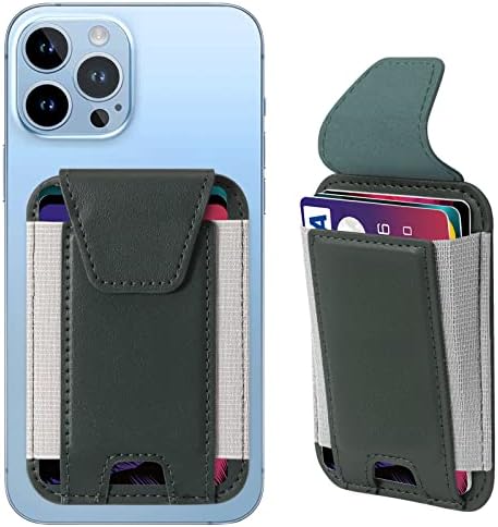 Amazon.com: Miroddi for MagSafe Wallet with Privacy Flap Cover, Leather Magnetic Wallet Card ...