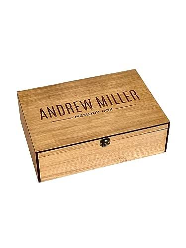 Amazon.com: Personalized wooden name box for memories, keepsake ...