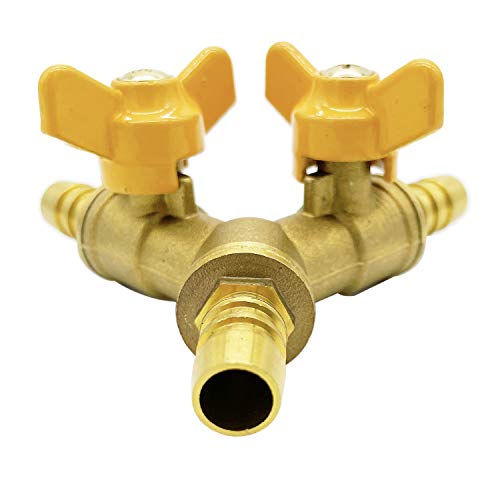 Snapklik.com : Metaland Brass 3 Way Shut-Off Valve