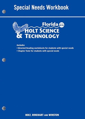 Holt Science & Technology Florida: Special Needs Workbook Grades 8 ...