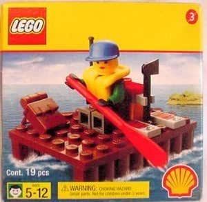 Lego SHELL Promotional Set #3: River Raft Set #2537 by LEGO : Amazon.es ...