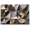 Amazon.com: Cliouar-Metal Polygon Geometry Wall Mural Wallpaper for ...