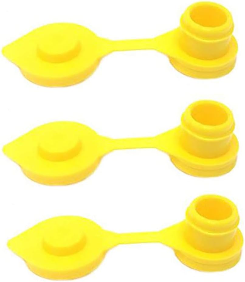 Amazon.com: 3-Pack New Yellow Air Breather Fuel Gas Can Jug Vent CAPS ...