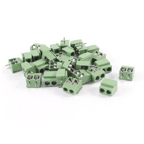 uxcell 30Pcs 2 Pole 5mm Pitch PCB Mount Screw Terminal Block - Want It All