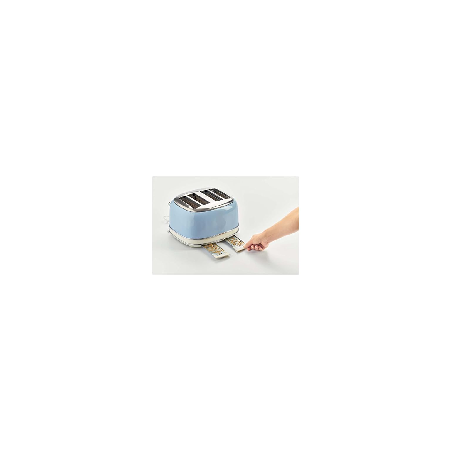 Ariete 4 Slice Vintage Toaster Duck Egg Blue - mykitchenaccessories.co.uk