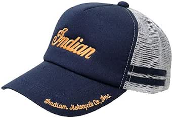 Amazon.co.jp: Indian IM-C05 Cotton x Nylon Mesh Cap, Navy : Clothing ...