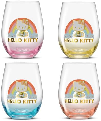 Amazon.com: JoyJolt Sanrio Hello Kitty & Friends Hello Sippy Drinking ...