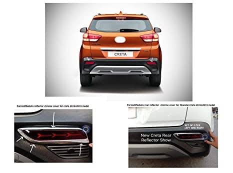 AUTOFLAME Chrome Reflector Cover for Creta 2018,Set of 2pcs : Amazon.in ...