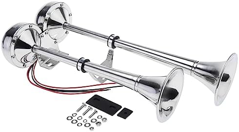 Amazon.com: Boat Horns 12V, Marine Boat Trumpet Horn Polished Stainless ...