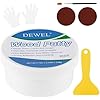 Amazon.co.jp: DEWEL 木工パテ 穴埋めパテ パテ 198g ウッドパテ 木材補修用パテ 補修パテ 木製テーブル、戸棚、床、ドアの亀裂など補修 フローリング 補修 ブラシ付き ...