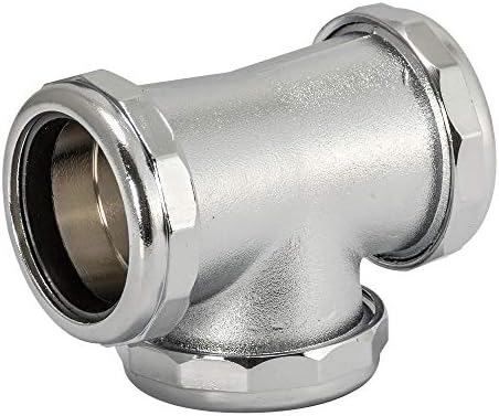 Amazon.com: EZ-FLO Heavy Duty Brass 3-Way Tee with Slip Joint ...