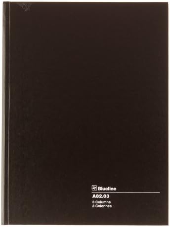 Blueline Account Book, Perfect Binding, 3 Columns with Description, 112 ...