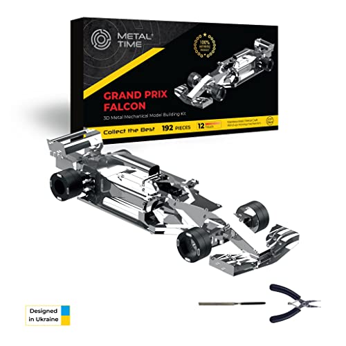METAL-TIME Race Car Mechanical Model, F1 car Metal Model Kit, 3D Metal ...