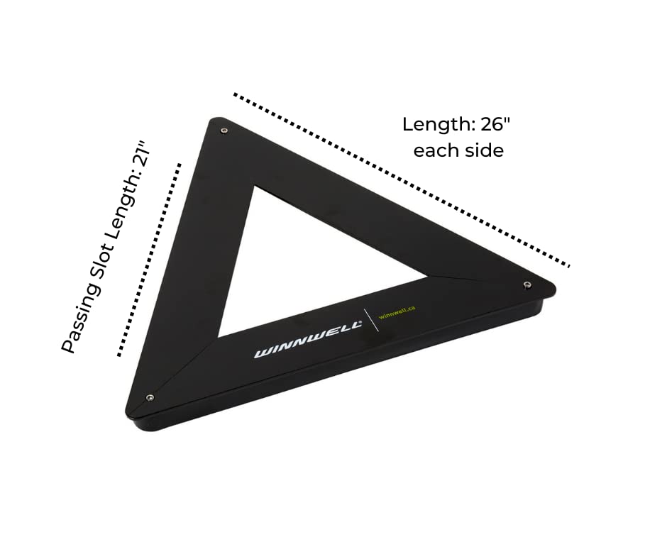 Winnwell Triangle Hockey Passing Aid - Passing & Stick Handling Trainer ...