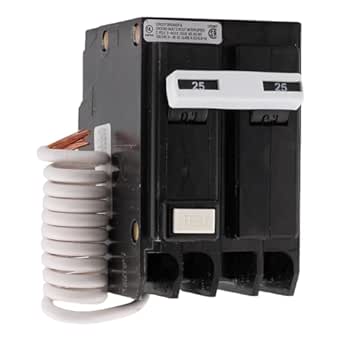 GFTCB225 25 Amp Double Pole GFCI Ground Fault Circuit Breaker, Pigtail ...