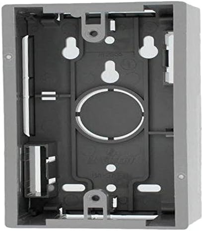 Leviton Surface Mount Backbox, Single Gang, 1.89", 42777-1GA, Gray ...