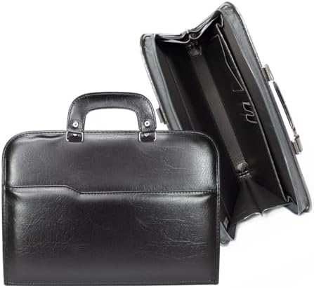 Pasta Executiva Grande De Couro Para Notebook 17,3 Polegadas Cor:Marrom Escuro | Amazon.com.br