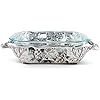 Amazon.com: Arthur Court Metal Pyrex Glass Casserole Dish Holder in ...