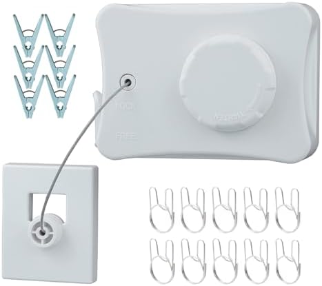 Amazon.com: WaWacomp Retractable Clothesline Indoor Clothes Line for ...