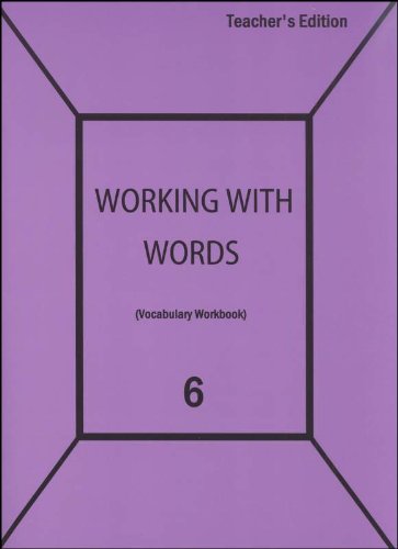 Working With Words (Vocabulary Workbook) 6 Teacher's Edition: Pathway ...