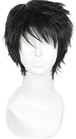 Amazon.com: OYSRONG Men Short 11.81'' Black Curly Multifunction Fluffy ...