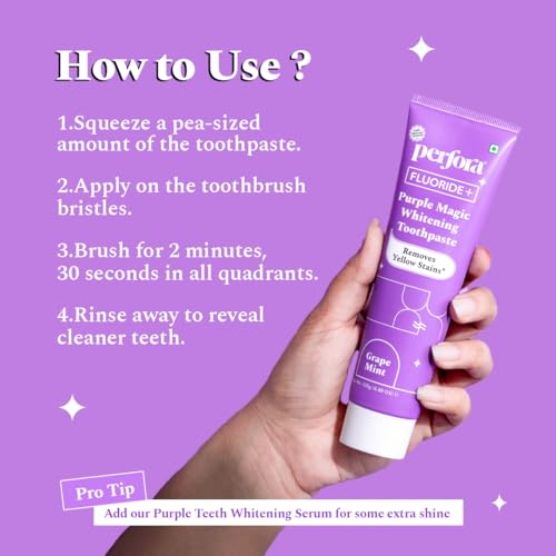 Perfora Purple Whitening Toothpaste-250g (125g x 2) | Purple Toothpaste ...