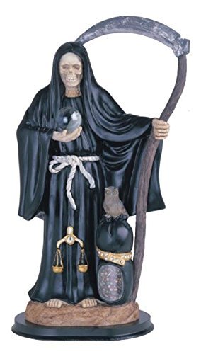 Snapklik.com : 16 Inch Black Santa Muerte Saint Death Grim Reaper ...