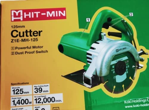 National Tools Centre HITMIN Marble Cutter 5 Inch ZIE-MH-125 1400W ...