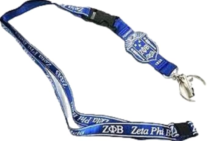 Amazon.com: Zeta Phi Beta Sorority New Greek Lanyards with PVC Shields ...