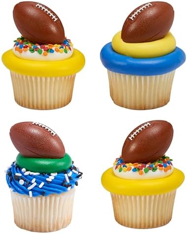 Amazon.com: NCS Brown Football Edible Candy Cake Toppers, 8 ounces ...