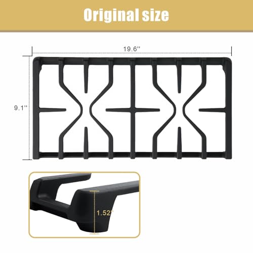 zcafmf WB31X27151 & WB31X24736 Cast Iron Stove Grate Set, Premium ...