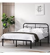 Amazon.com: TATAGO 16 Inch Heavy Duty Queen Bed Frame, 3500 lbs Strong ...