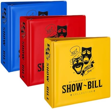 Amazon.com : ReliThick 3 Set Playbill Binder for Broadway and Theatre ...