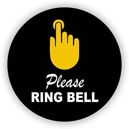 Please Ring Door Bell Sign Stickers For Home Clinic Office Shops Self ...