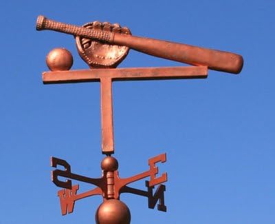 Amazon.com : AMAZING BASEBALL WEATHERVANE : Patio, Lawn & Garden