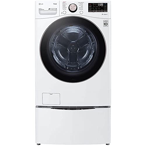LG 4.5 Cubic Feet Ultra Large Capacity Smart Wi-Fi Enabled Front Load ...