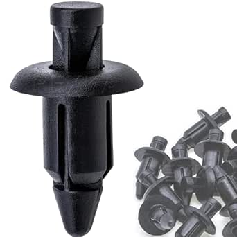 Amazon.com: Rexka 10pcs M6 Fender Clip Retainer Bumper Nylon Push Rivet ...