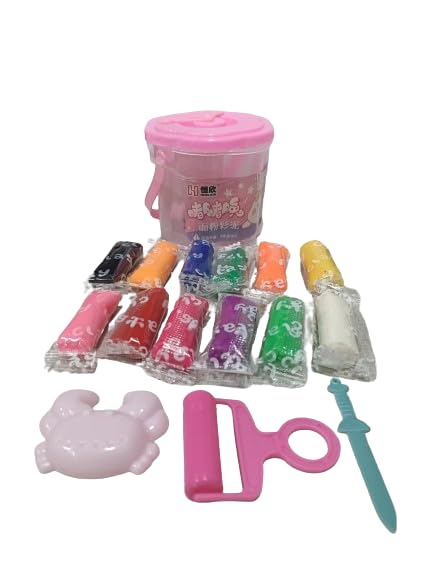 Dough Art Clay Bucket Modeling Clay Art Kit for Boys and Girls : Amazon ...