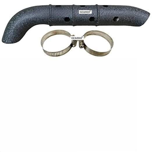 OZANGO Motor Cycle Bike Silencer Bend Pipe Heat Shield Protector/Cover ...