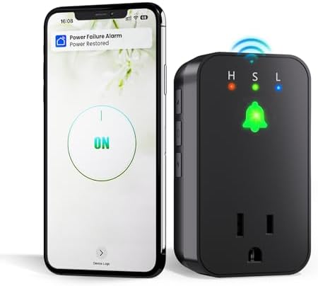 WiFi Power Failure Alarm, Outlet Power Loss Alarm with SmartLife App ...