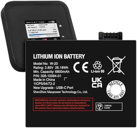 Amazon.com: KOOAQQ Upgraded (6800mAh) Battery for Netgear Nighthawk M6 ...